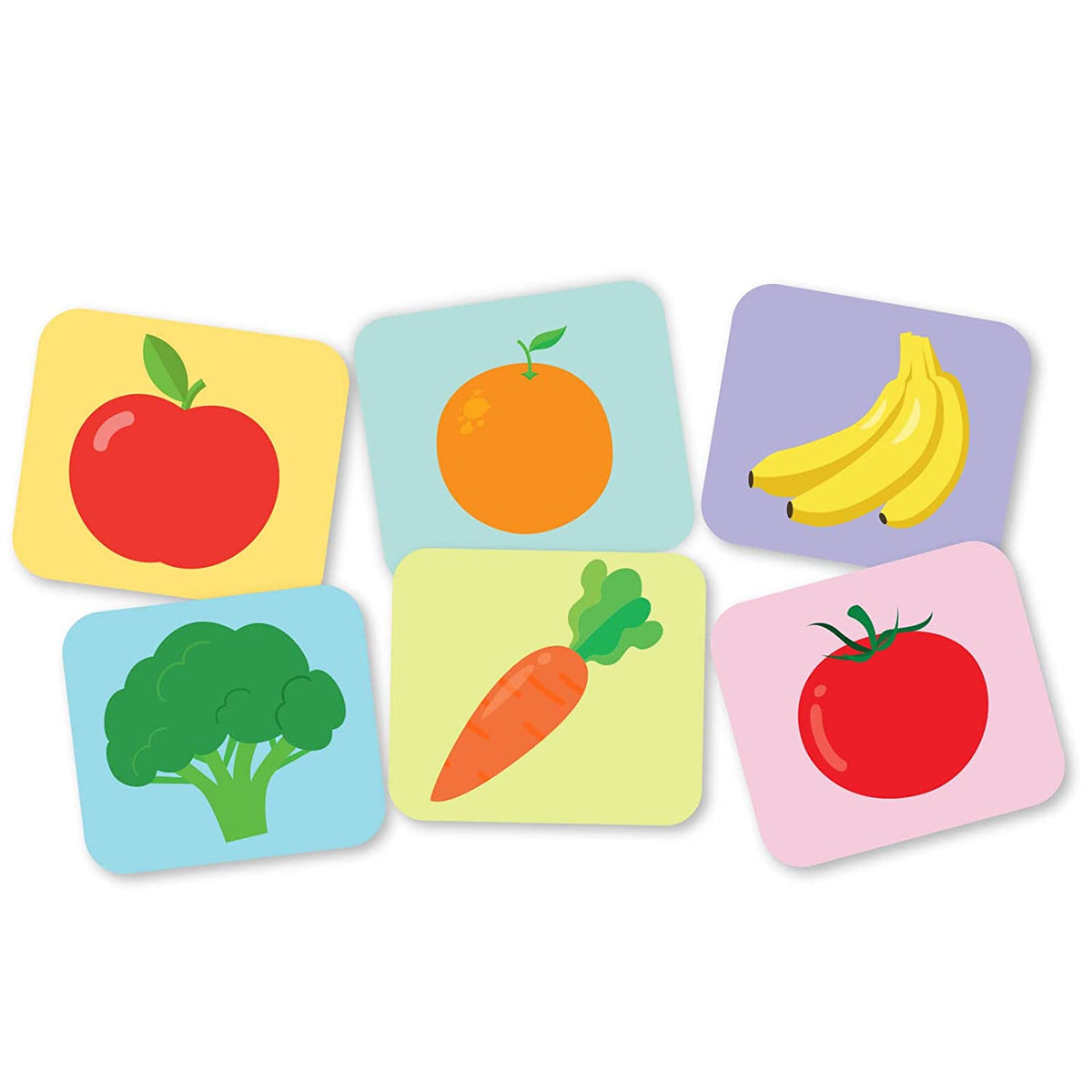 Memory Game - Fruits and Vegetables - Board Matching Games - Memory Ma ...