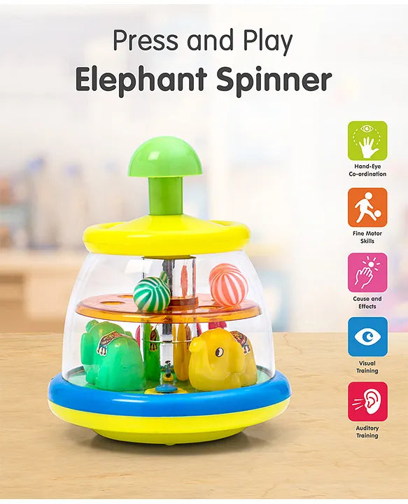 Push And Spin Elephant | PSEKH065– KidsROAR