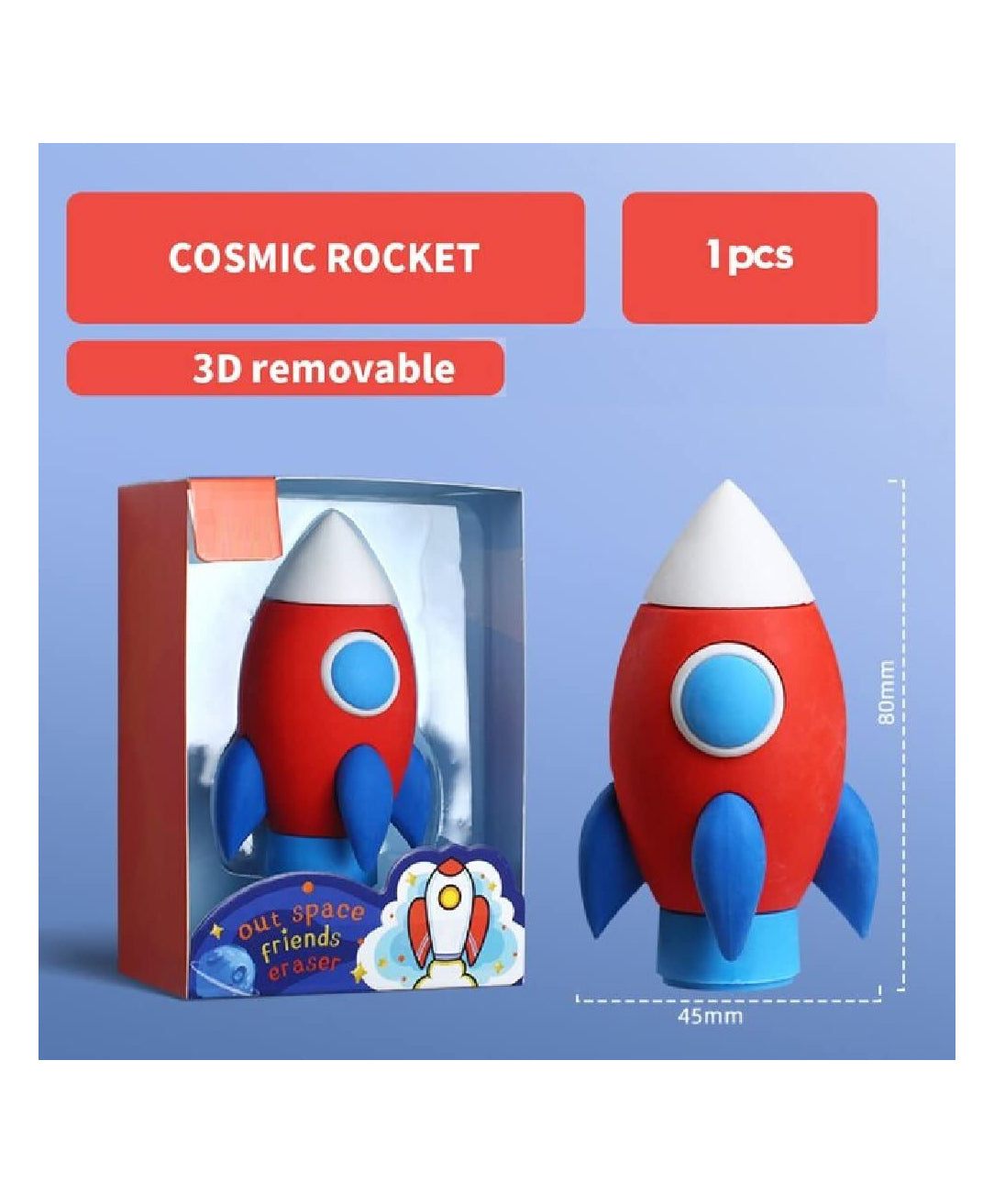 Jumbo Rocket Eraser | ASSORTED– KidsROAR