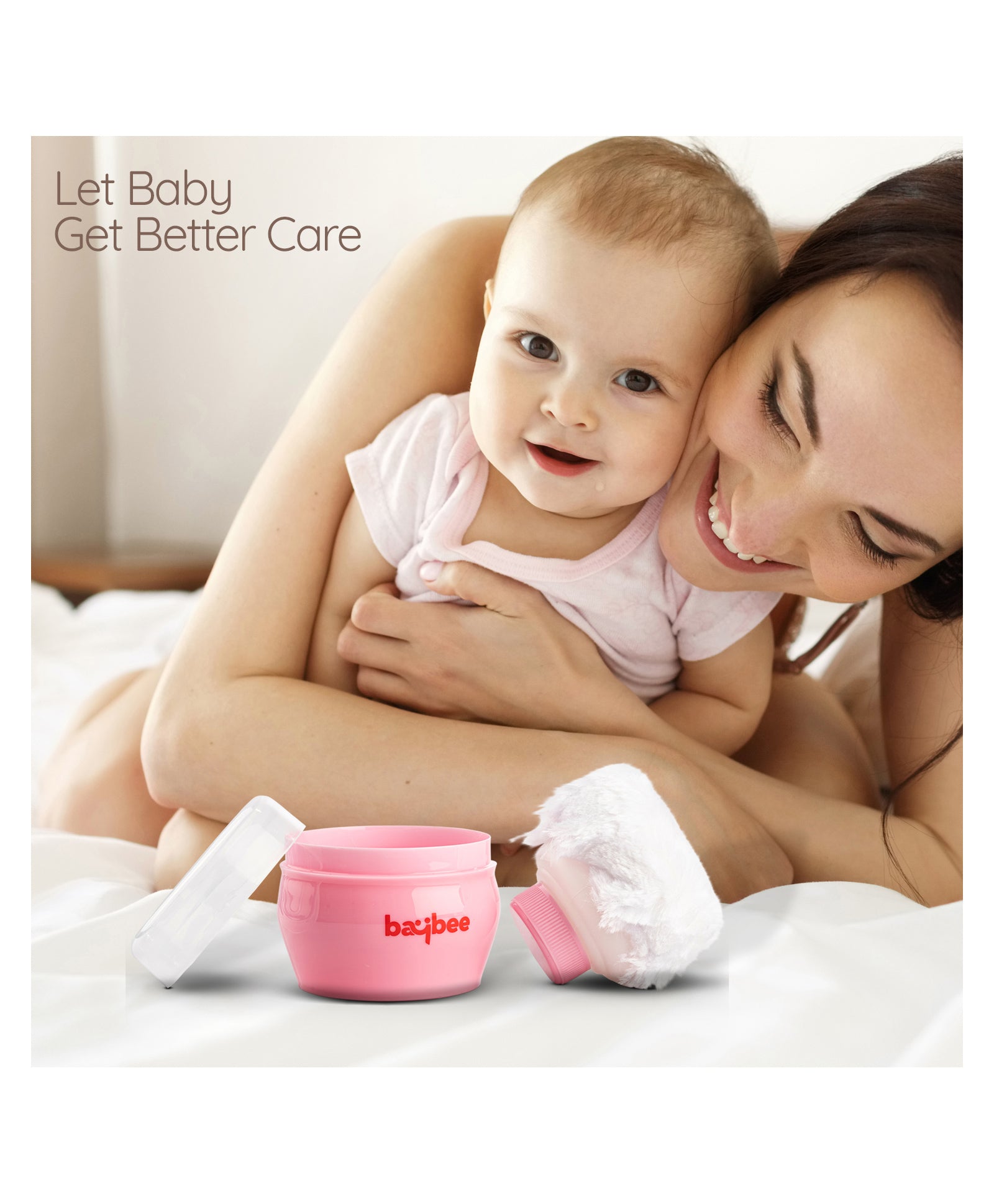 Cosmetic Cotton Powder Puff with Storage Container | BYIE420– KidsROAR