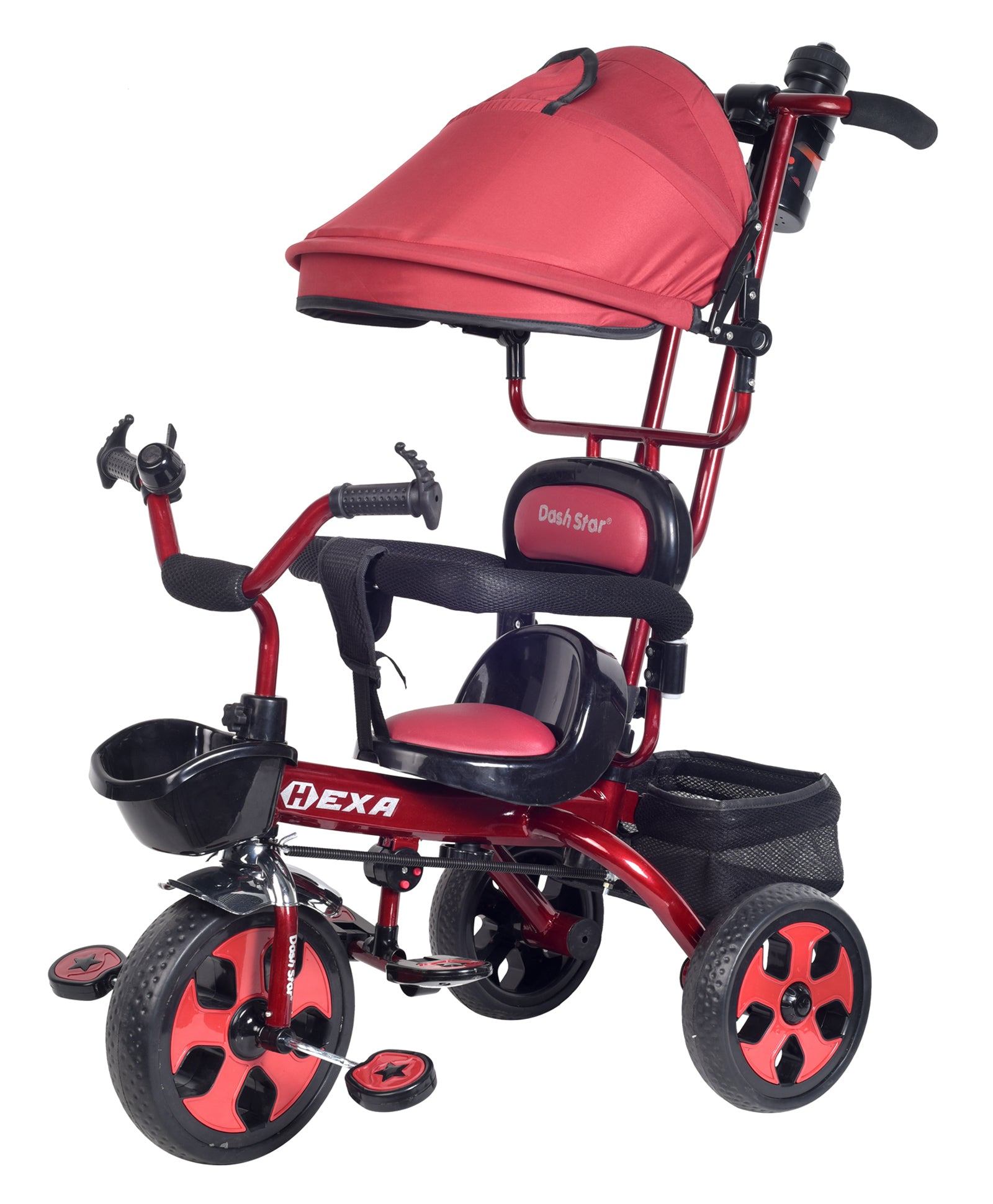 Hexa Super Plus Kids Tricycle with Canopy | TRI-DHSPP-01 | 360*Degree ...