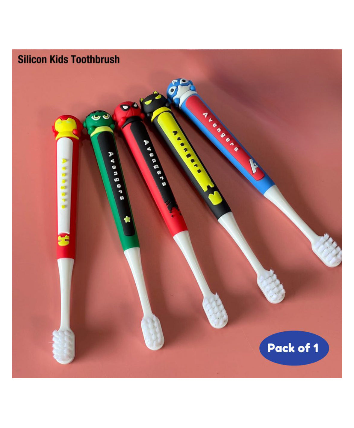 Superheroes Kids Toothbrush Extra Soft Bristles - Multicolour (Design ...