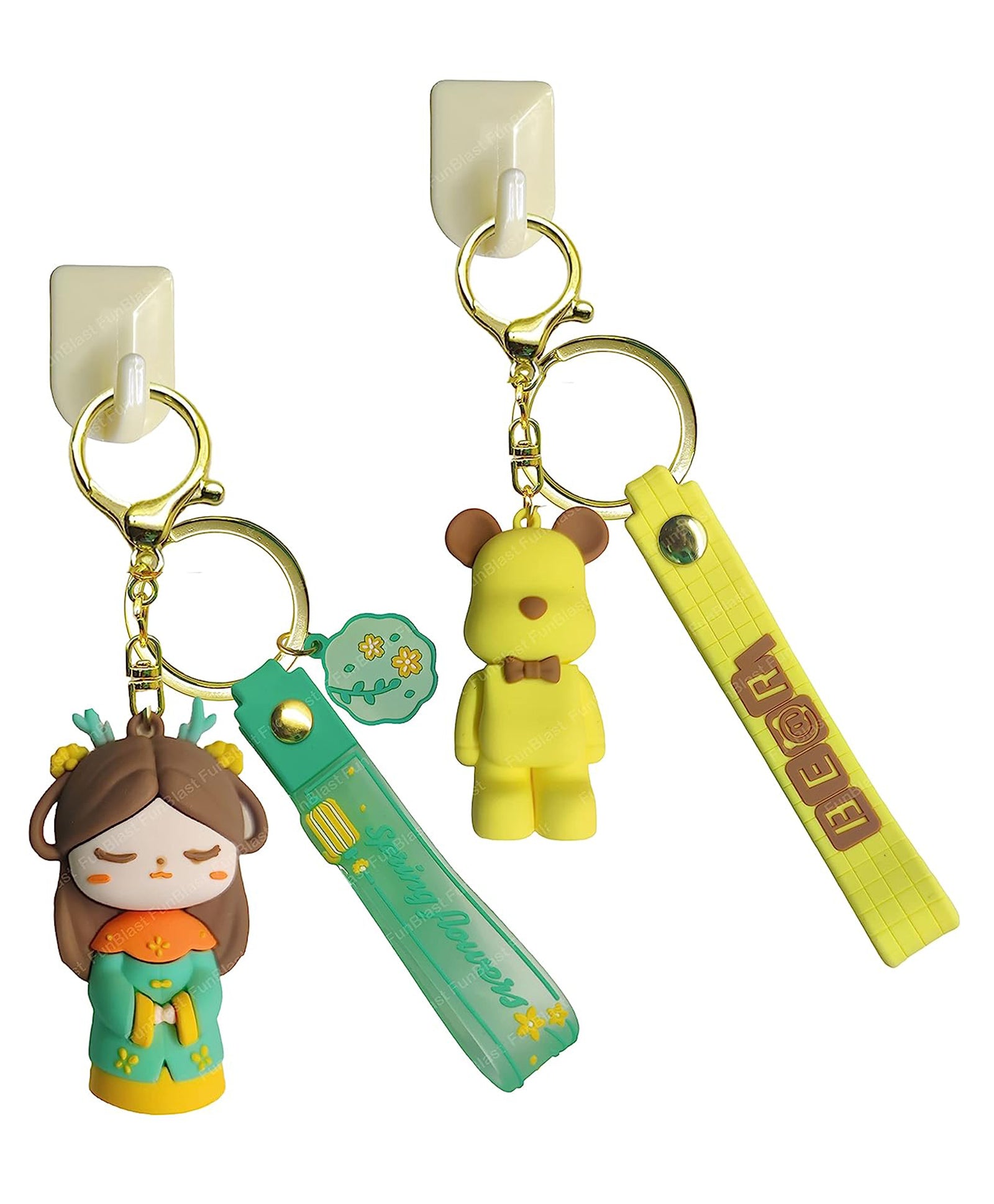 3D Doll Design Fancy Keychain | KQ0707GL/BR | COLOR MAY VERY– KidsROAR