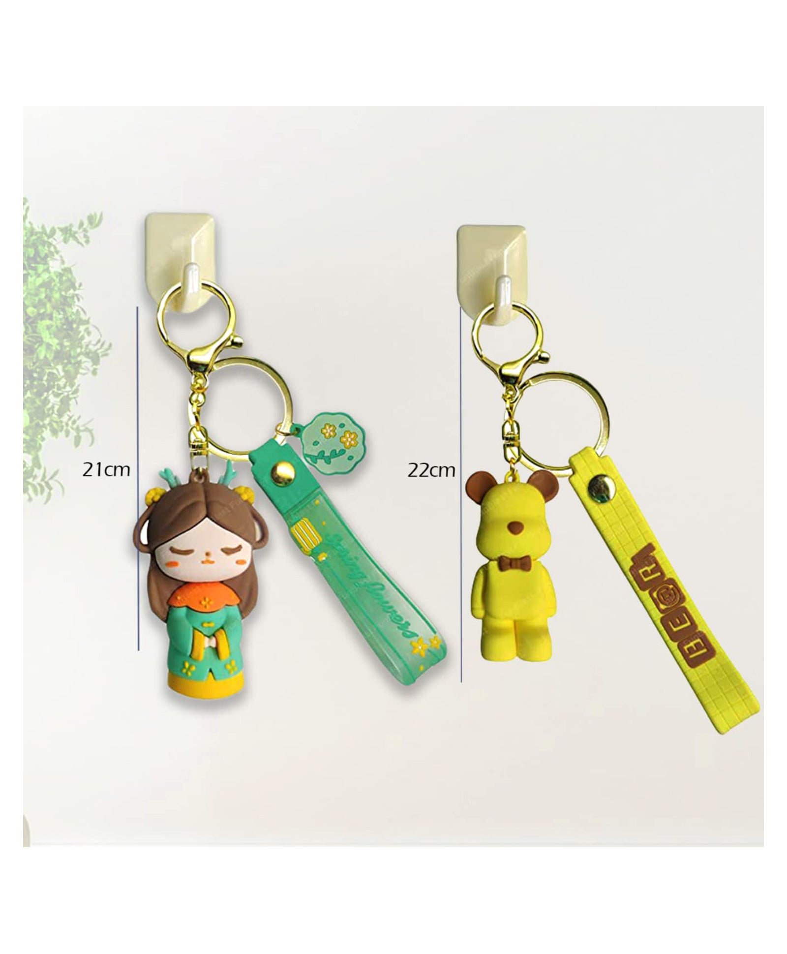 3D Doll Design Fancy Keychain | KQ0707GL/BR | COLOR MAY VERY– KidsROAR