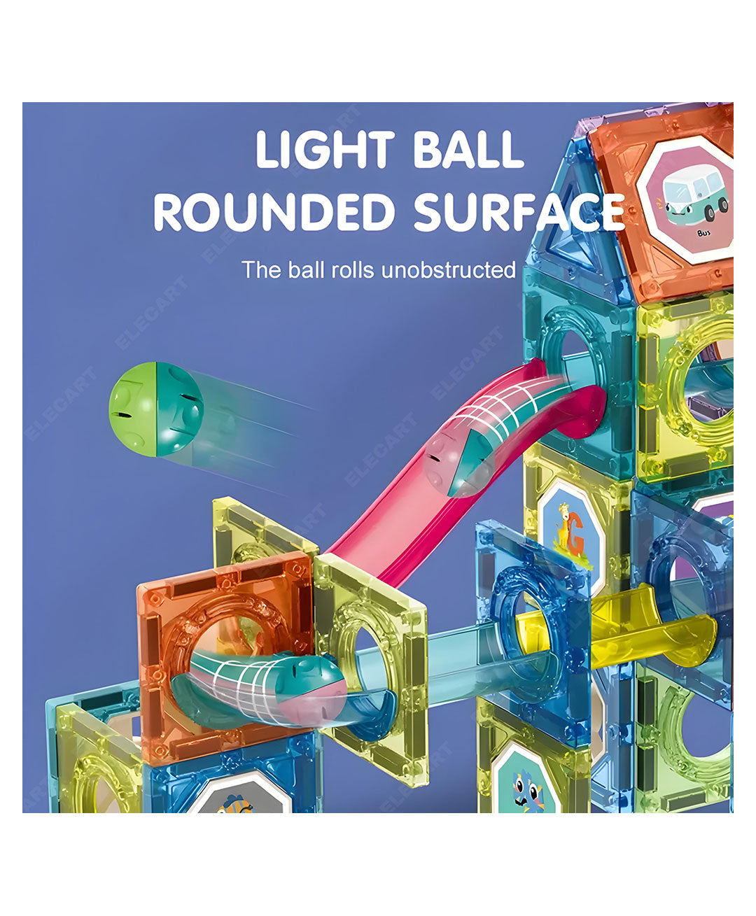 Educational Magic Magnetic Building Tiles Construction Set Multicolour ...