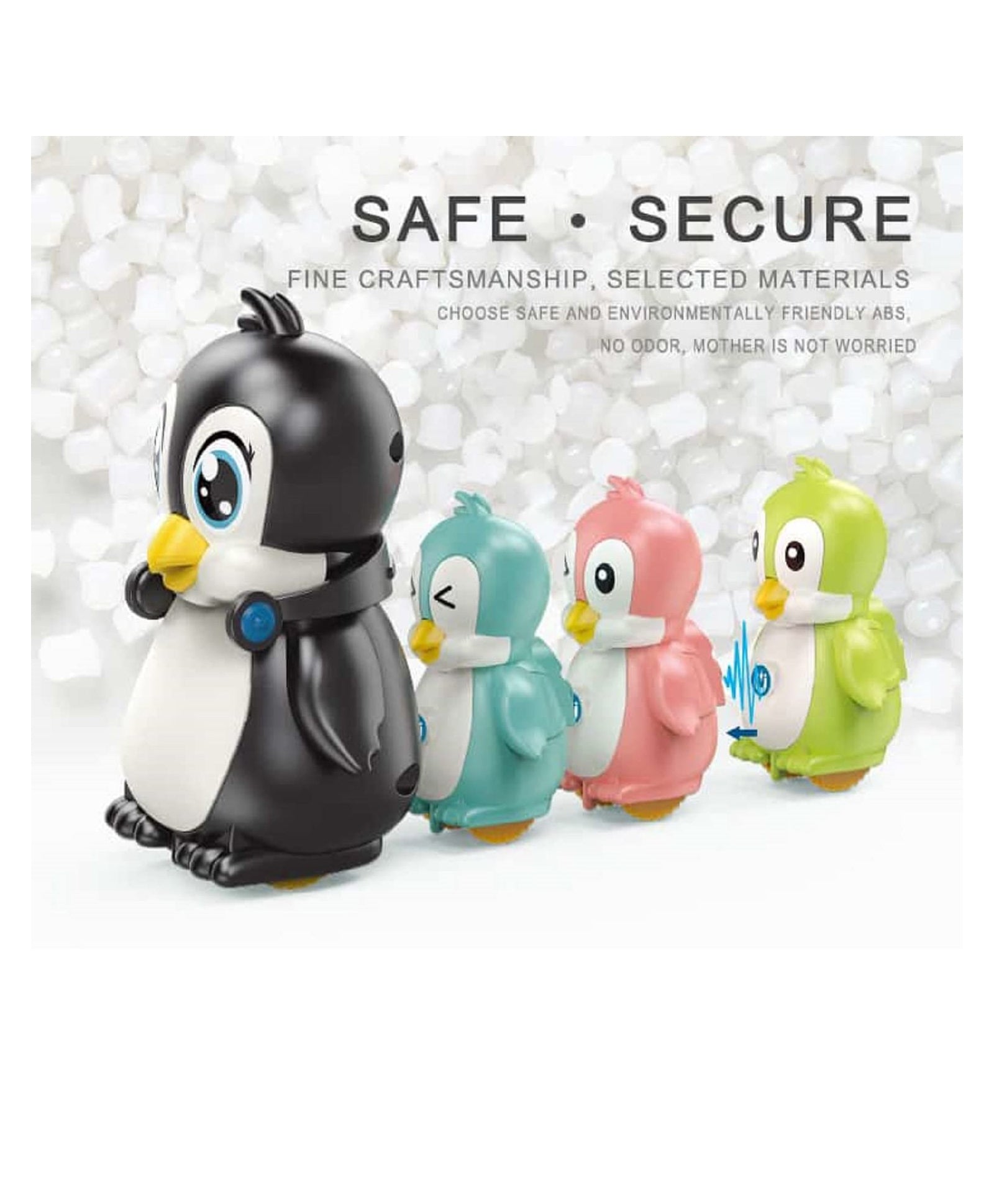 Magnetic Walking Adsorption Link Penguin Musical Toy With Soothing Mus ...