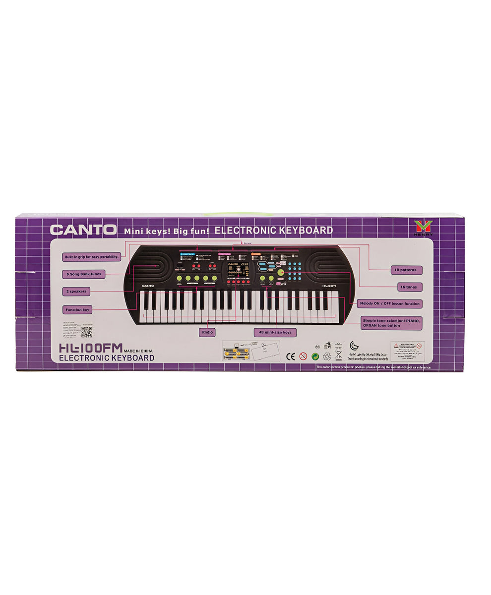 49 Key Electronic Keyboard with Mike and Fm Radio - COLOR MAY VARY | H ...