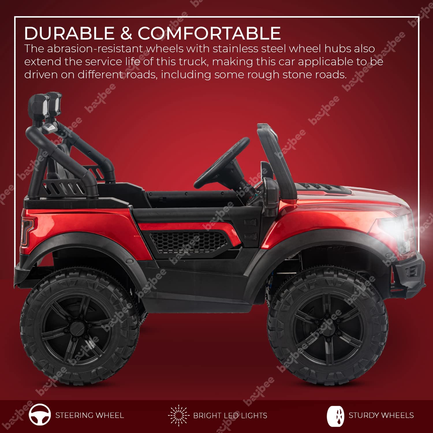 Conquer Any Terrain: 20M Pogo Jeep Kids Electric 4x4 Wheel Drive ...