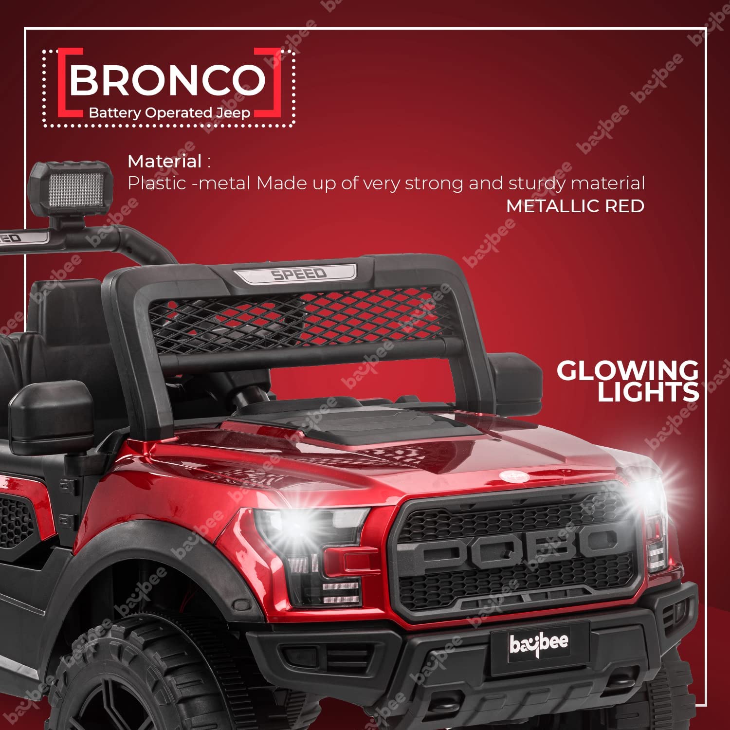 Conquer Any Terrain: 20M Pogo Jeep Kids Electric 4x4 Wheel Drive ...