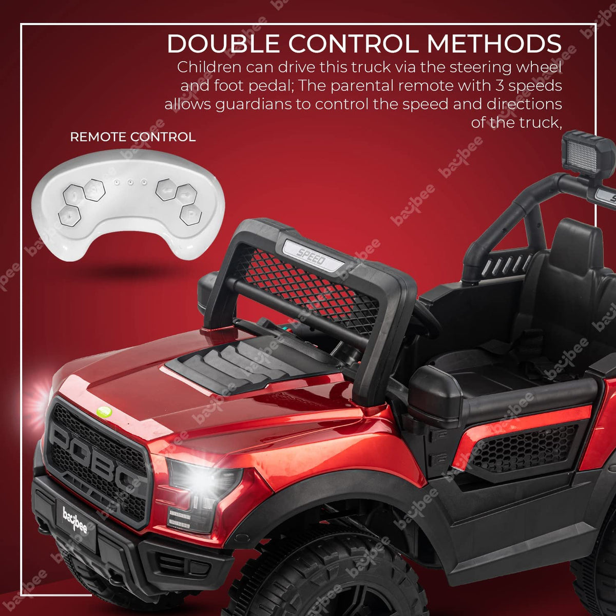 Conquer Any Terrain: 20M Pogo Jeep Kids Electric 4x4 Wheel Drive ...