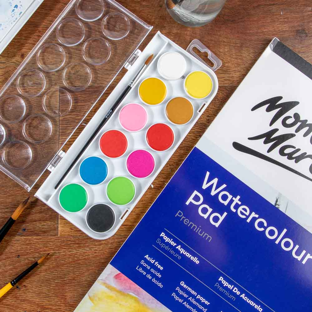 Water Colour Palette With Brush | GBT-1400– KidsROAR