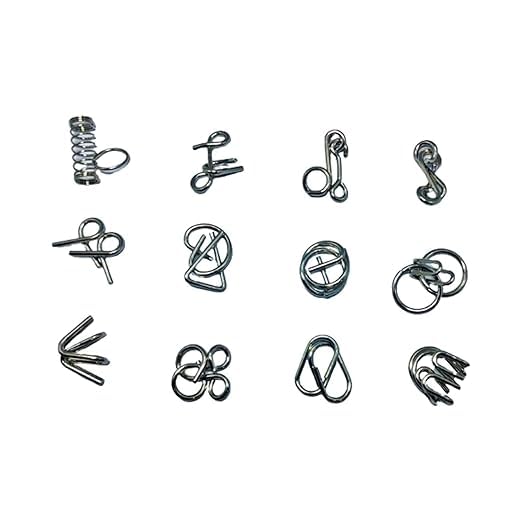 Assorted Metal Puzzle | Disentanglement Puzzle Unlock Interlock | NE17 ...