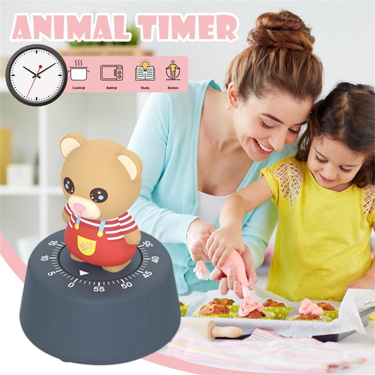 Timer Mechanical Animal Students Multi-color Cartoon Remind Creative T ...