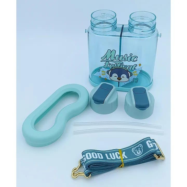 Double Sided Water Bottle With Soft Grip Strap Pack of 1 | 3831-2– KidsROAR