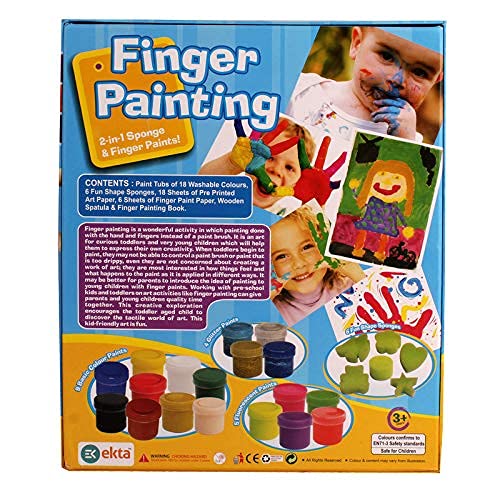 Finger Painting 2 in 1 Sponge & Finger Paints | INT181– KidsROAR