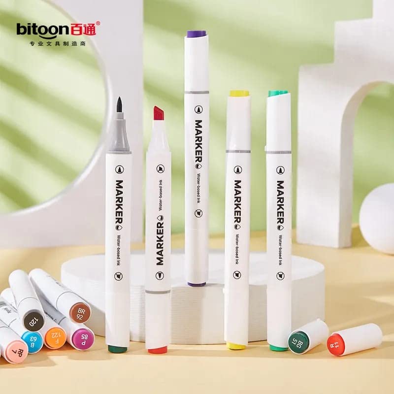 Color Markers Twin Tip - Double Tip Markers (Pack of 36) | GBR-BT9500 ...