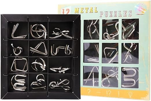 Assorted Metal Puzzle | Disentanglement Puzzle Unlock Interlock | NE17 ...