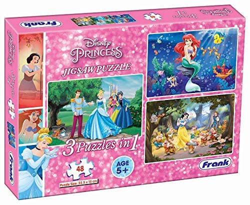 Princess Puzzles - 48 Pieces 3 in 1 Jigsaw Puzzles | NEDIS11310– KidsROAR