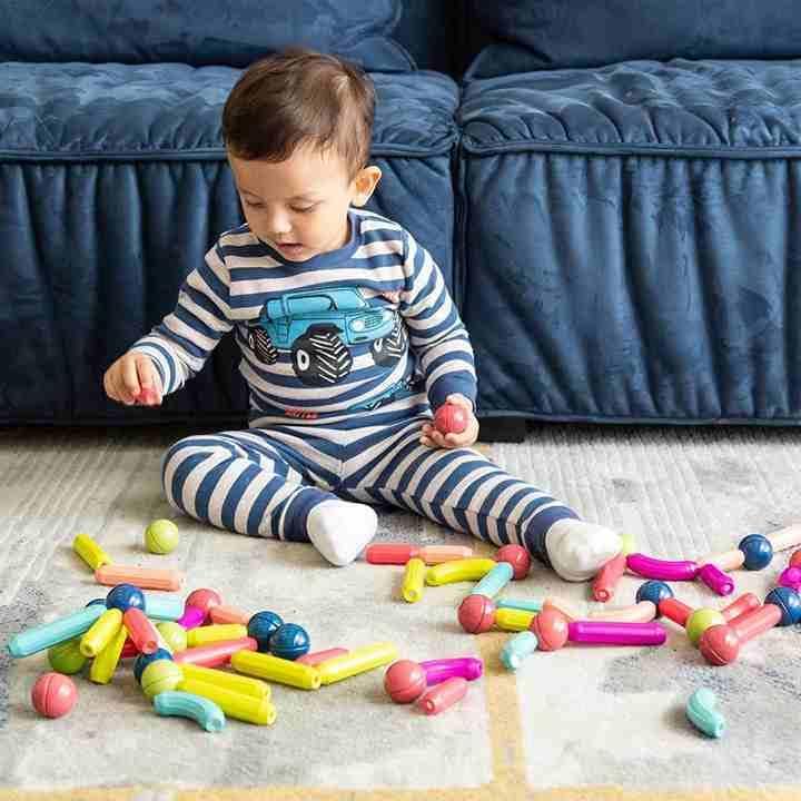 Magnetic Sticks Bar Building Blocks Rods Toy Set 84 PCS | H06-1– KidsROAR