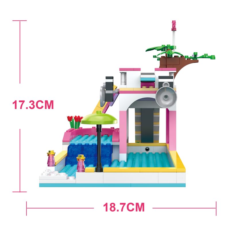 SWIMMING POOL BRICK BLOCK (302 pc) | NE4514– KidsROAR