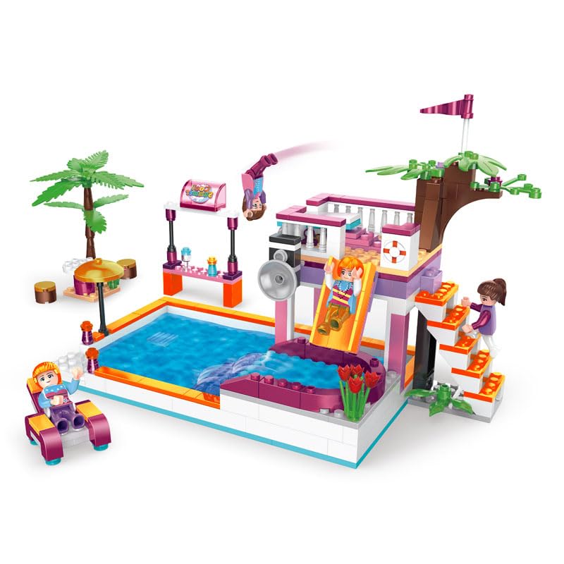 SWIMMING POOL BRICK BLOCK (302 pc) | NE4514– KidsROAR