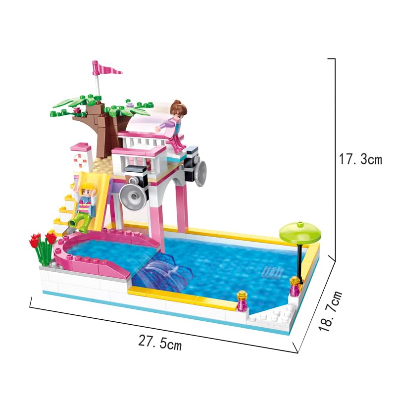 SWIMMING POOL BRICK BLOCK (302 pc) | NE4514– KidsROAR