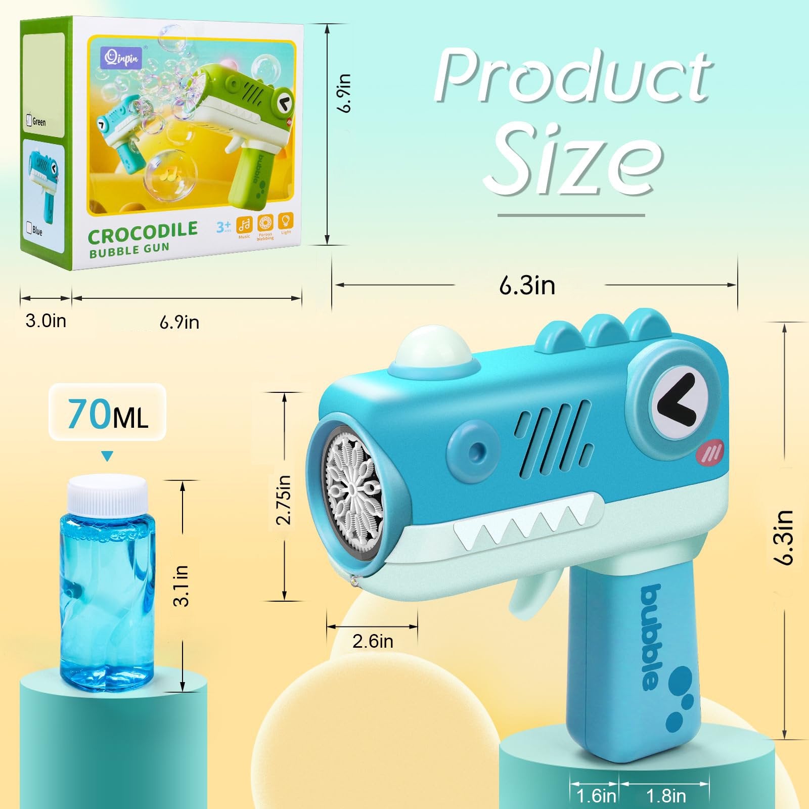 CROCODILE BUBBLE GUN | BC1061– KidsROAR