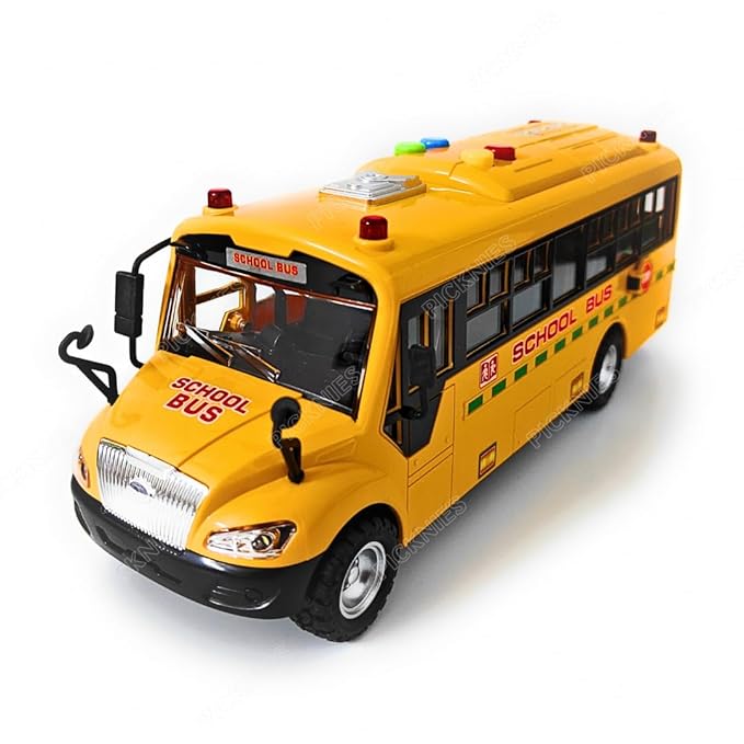 Friction School Bus Toy | LMI-8089-1– KidsROAR