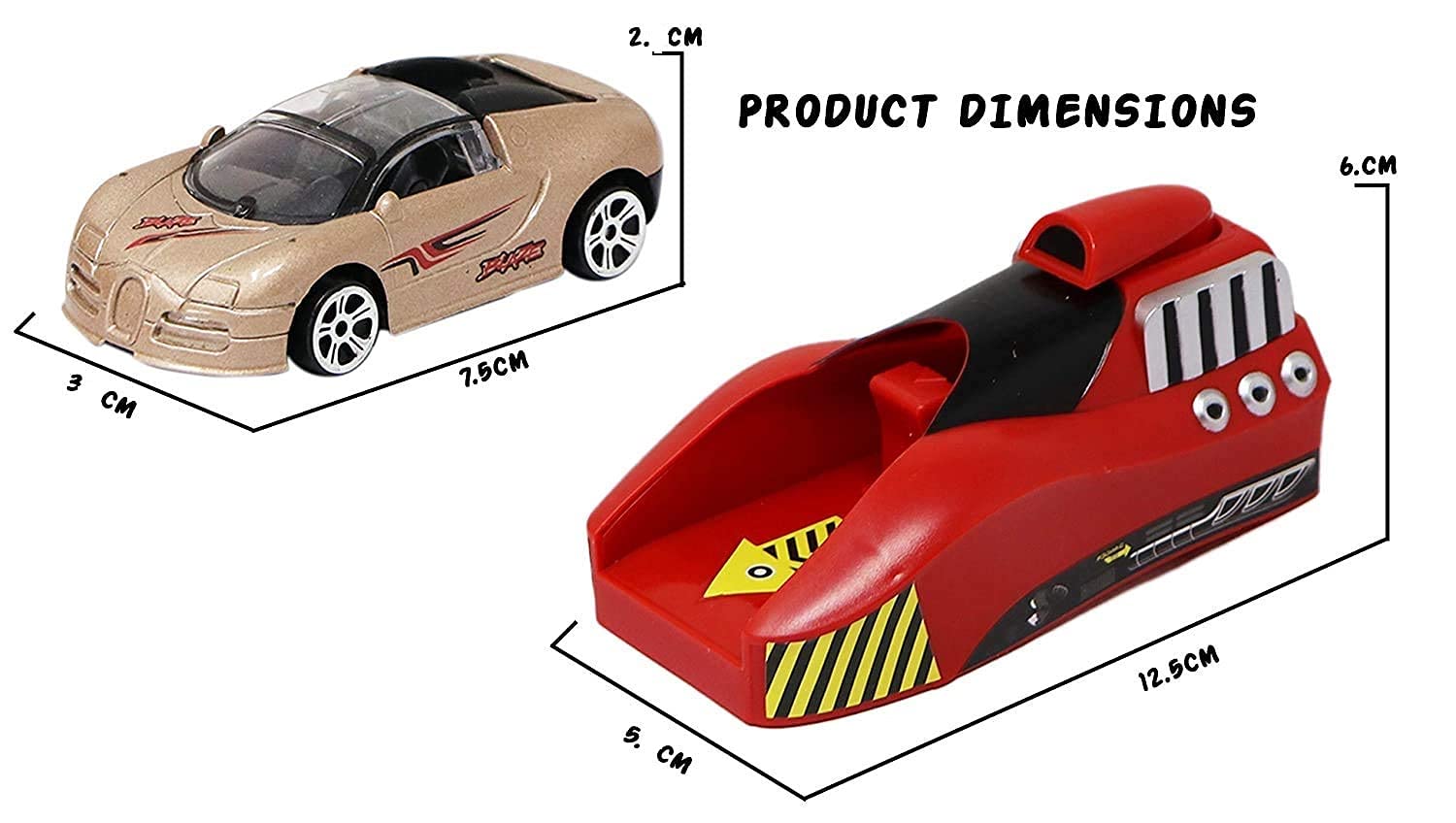 Rapid Launcher Play Set Toy with 3 Die Cast Stunt Car | RN 01– KidsROAR