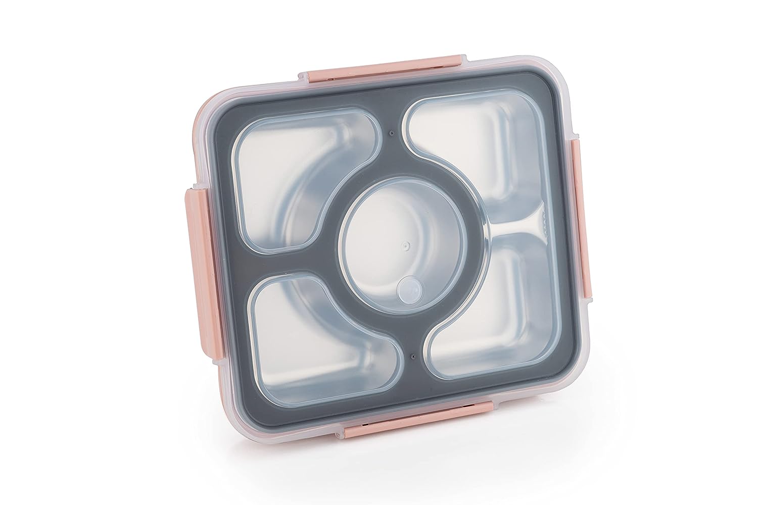 4 Compartment Lunch Box | 24 X 21 X 4 CM | 0.65 Kg | 1100ML– KidsROAR
