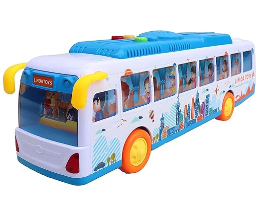 Friction City Bus Toy | LMI-8008-1– KidsROAR