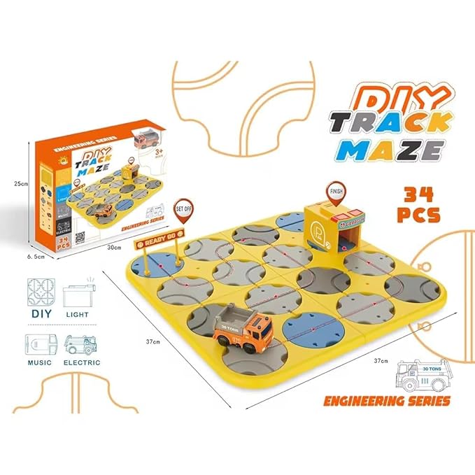 Diy Maze Track Construction | INT502– KidsROAR