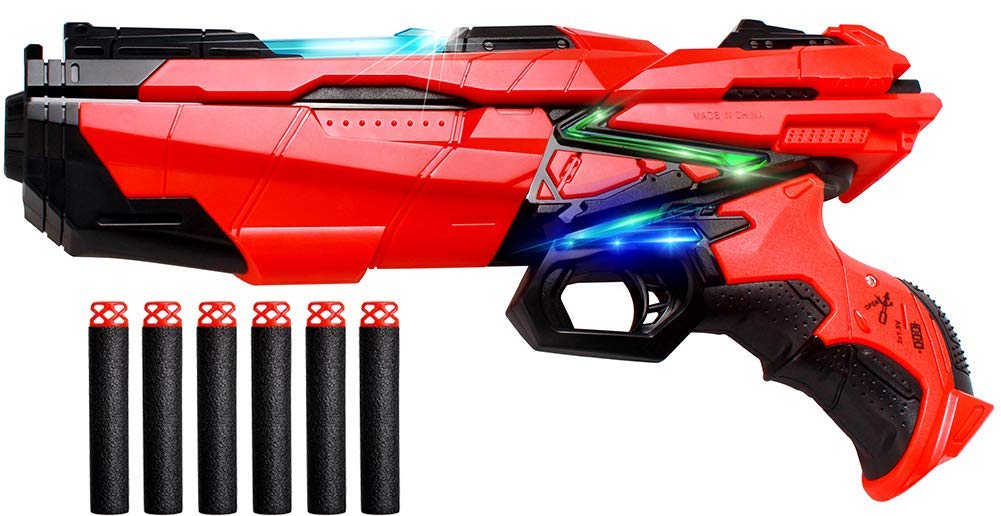 High Speed Manual Rubber Soft Bullet Blaster Gun | FJ8881– KidsROAR
