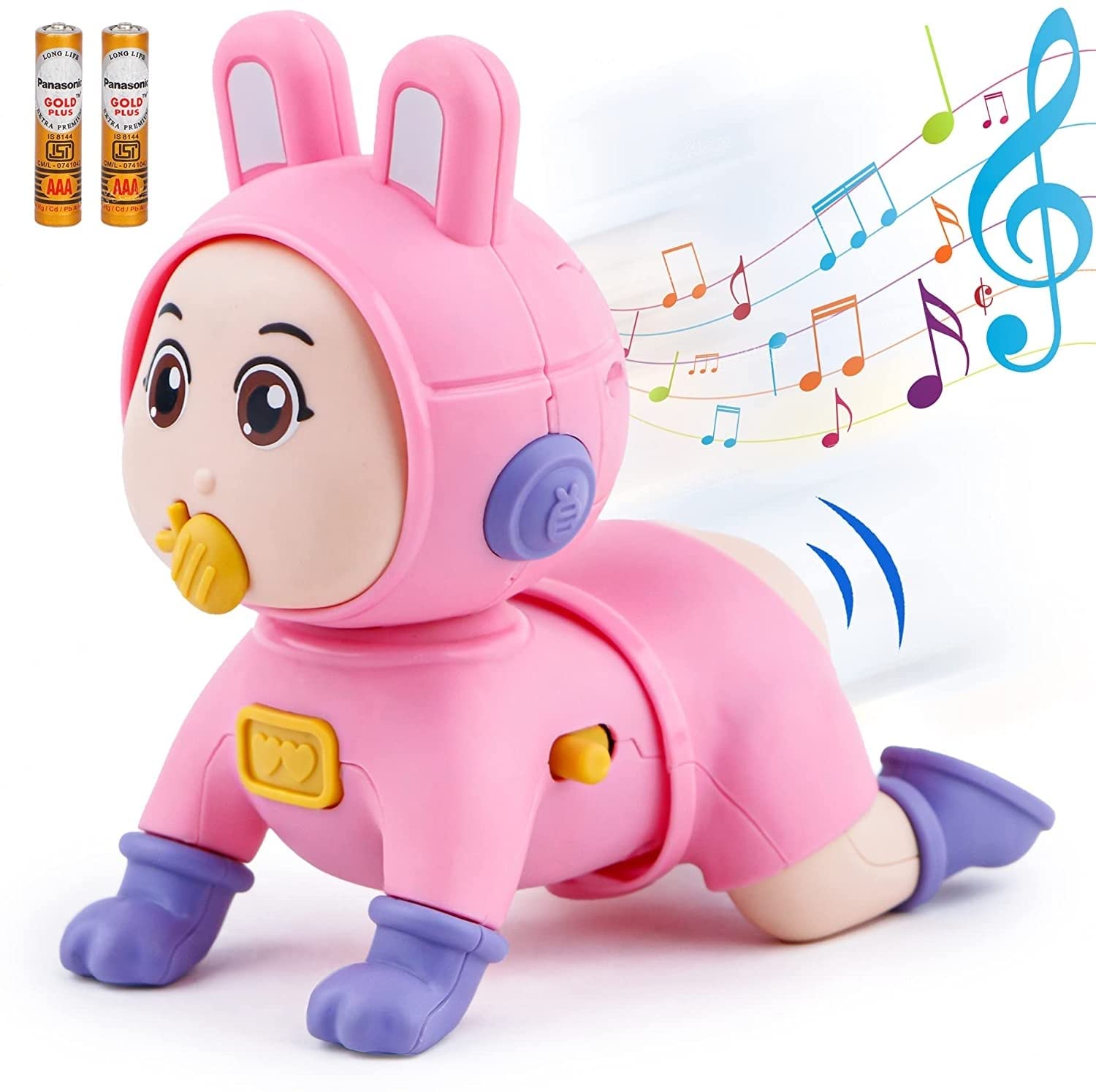 Crawling Baby Toy with Soft Music Sound (Multicolor) | NEQB-01Y– KidsROAR