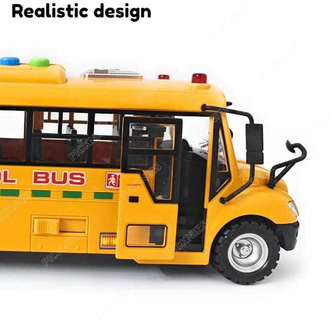 Friction School Bus Toy | LMI-8089-1– KidsROAR