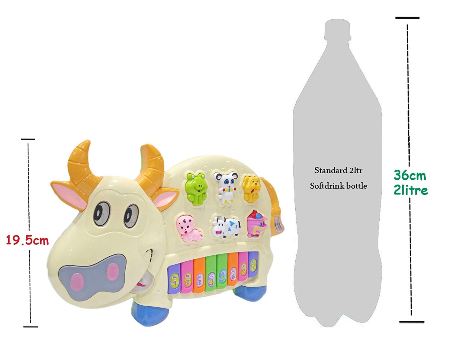 Cow Music Organ Set with 3 Lights | 6600– KidsROAR