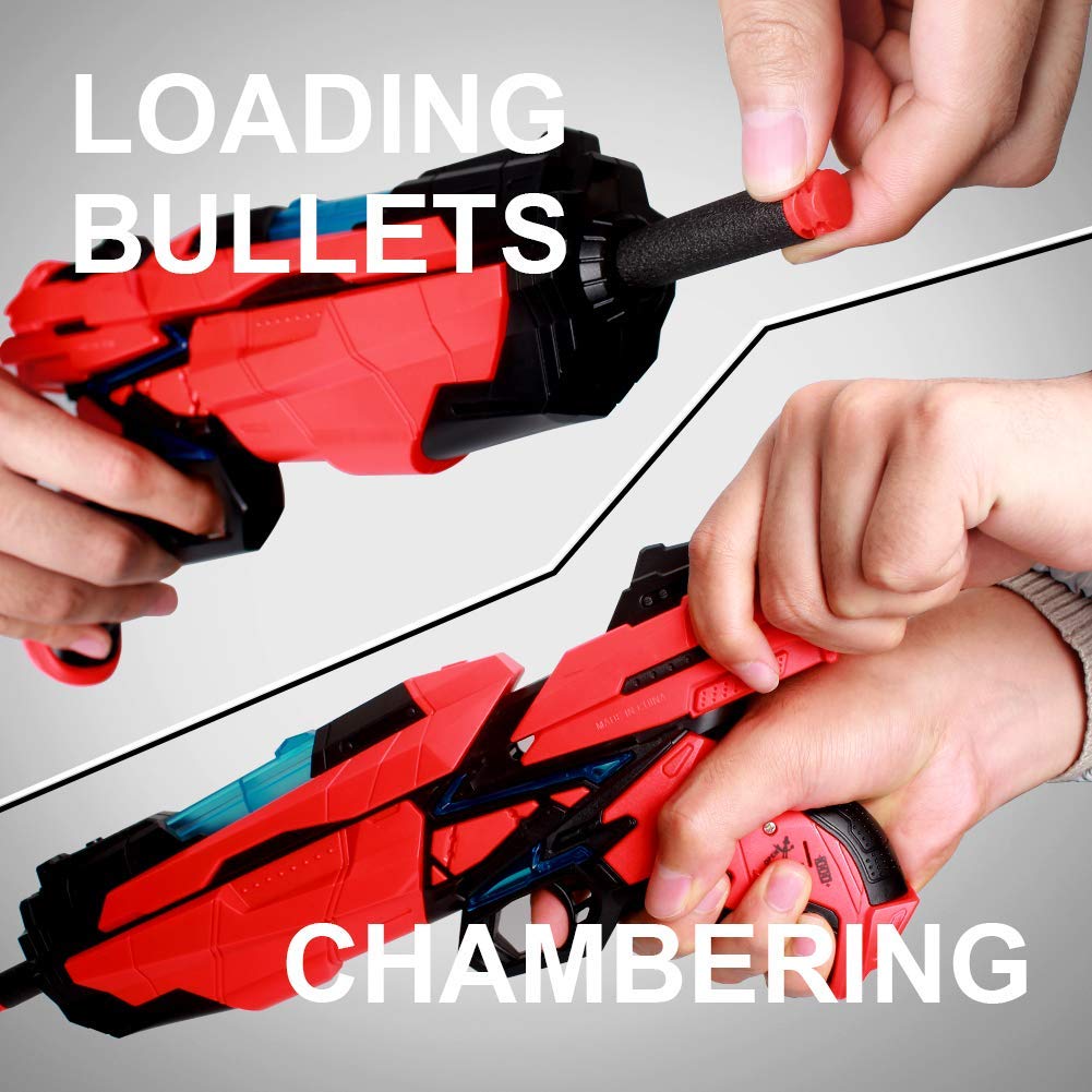 High Speed Manual Rubber Soft Bullet Blaster Gun | FJ8881– KidsROAR