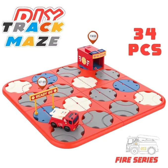 Diy Maze Track Fire | INT500– KidsROAR
