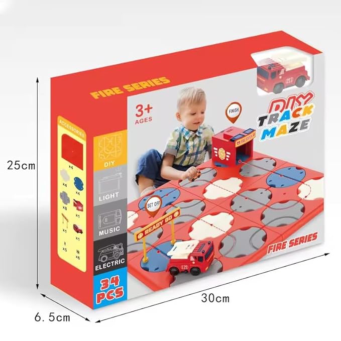 Diy Maze Track Fire | INT500– KidsROAR