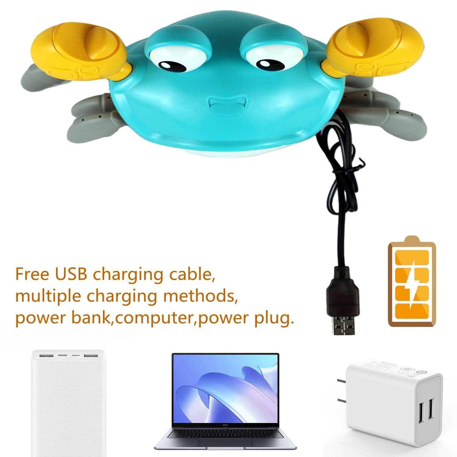 Crawling Crab Baby Toy with Music and LED Lights | NEUCREM1– KidsROAR