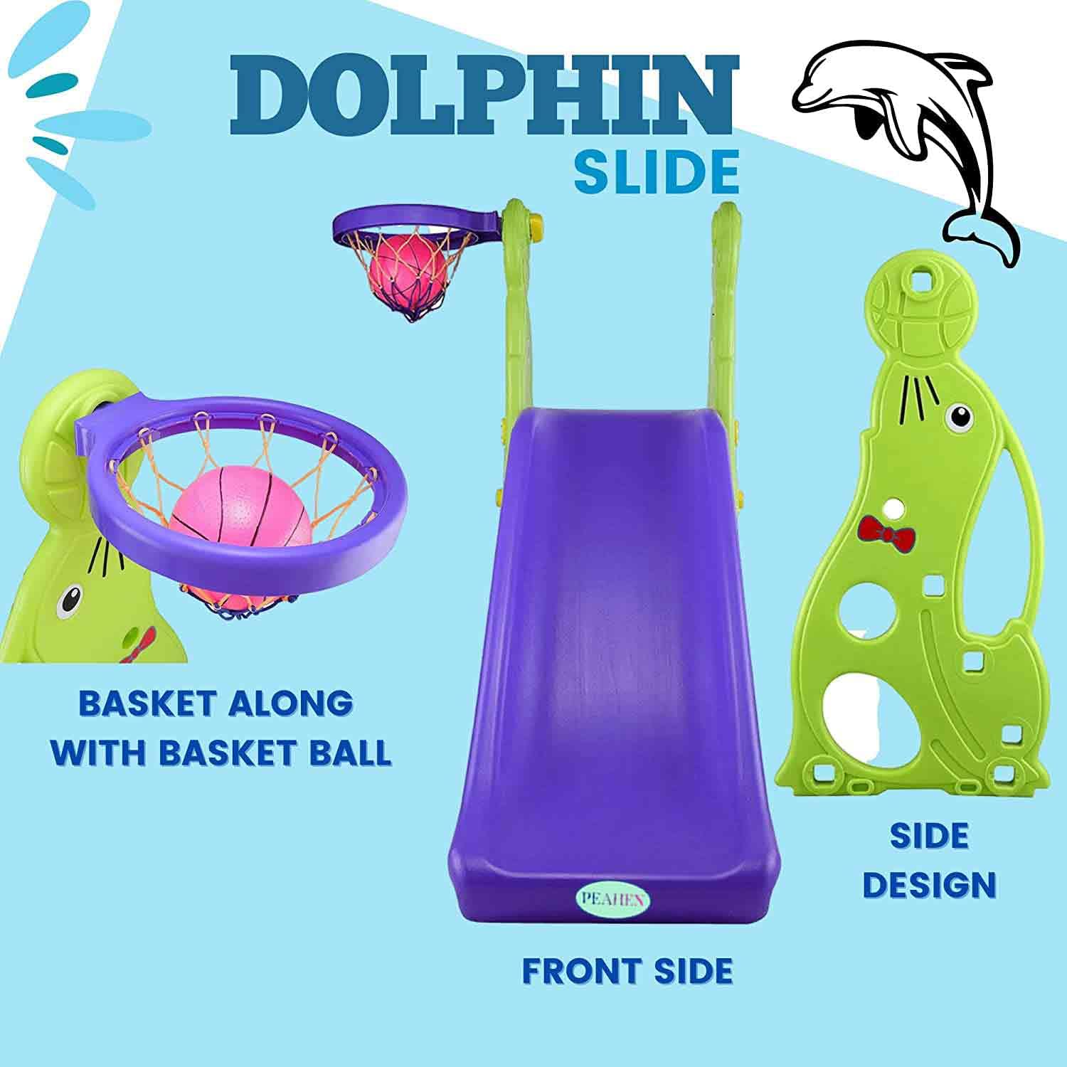 Dolphin Shape Slide | SLIDE DOL– KidsROAR
