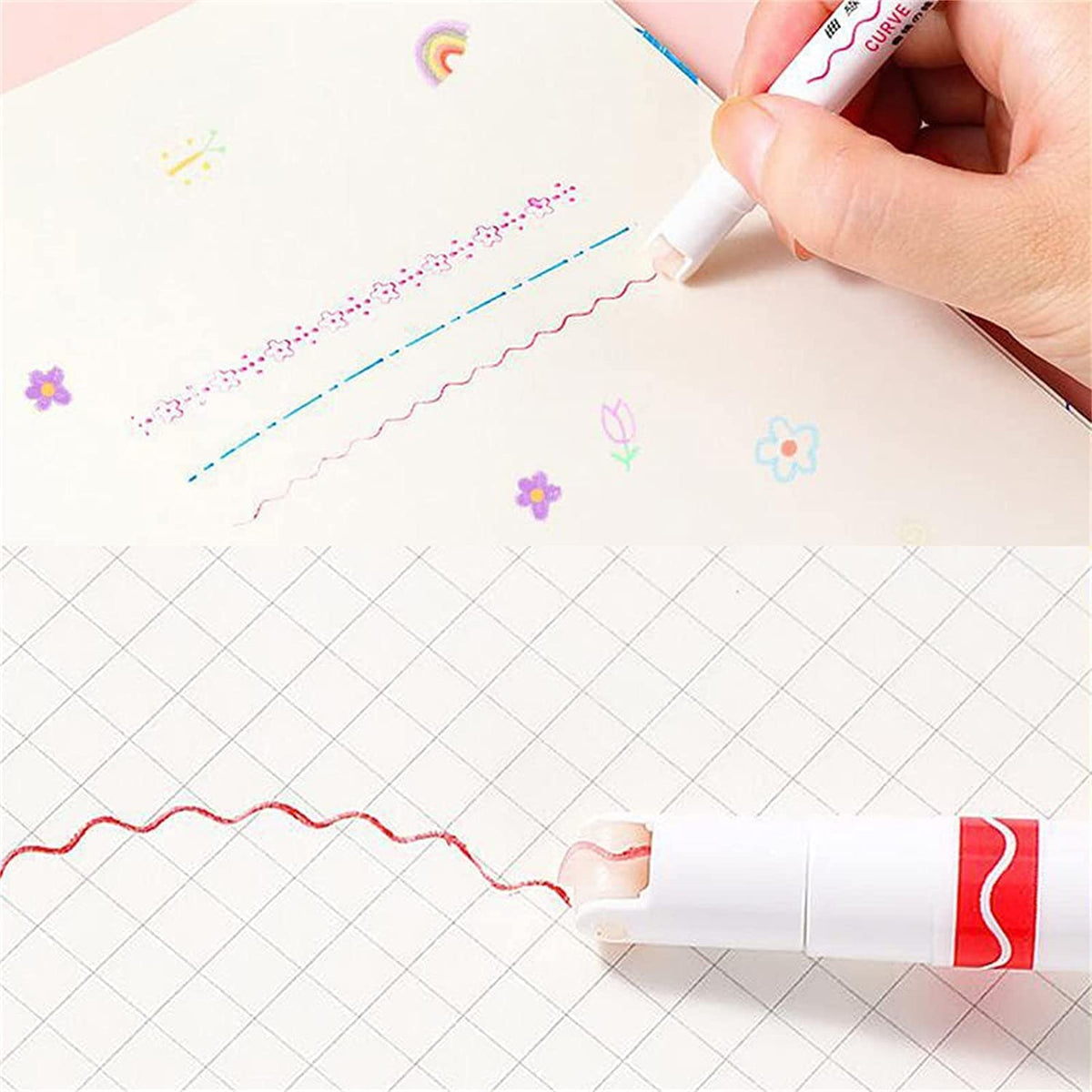 Linear Roller Color Pens Highlighters | GBT-MC-0040 | Multi-coloured ...