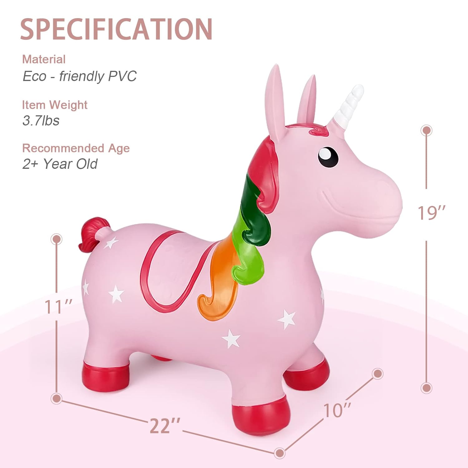 Bouncy Inflatable Animal Ride-on | AIR UNICORN | SD-17727– KidsROAR