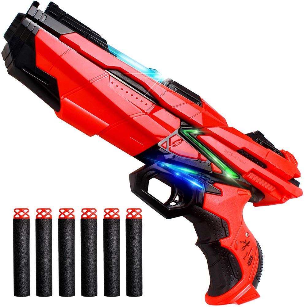 High Speed Manual Rubber Soft Bullet Blaster Gun | FJ8881– KidsROAR