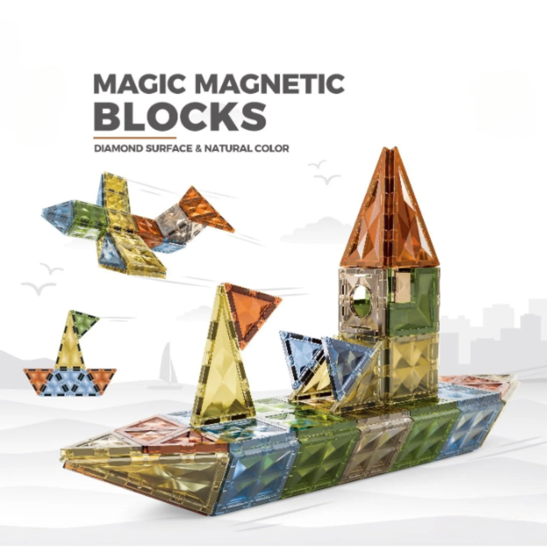 MAGIC MAGNATIC TILES BLOCK 78PCS | NE990378– KidsROAR