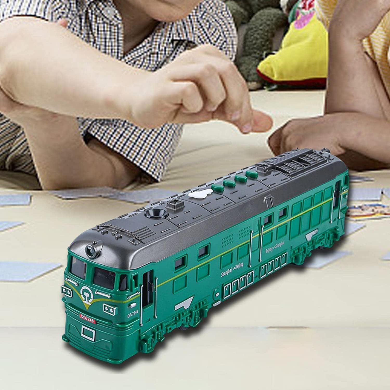 Train Model Diecast Pull Back Toy Train with Sound and Lights | 2022-1 ...