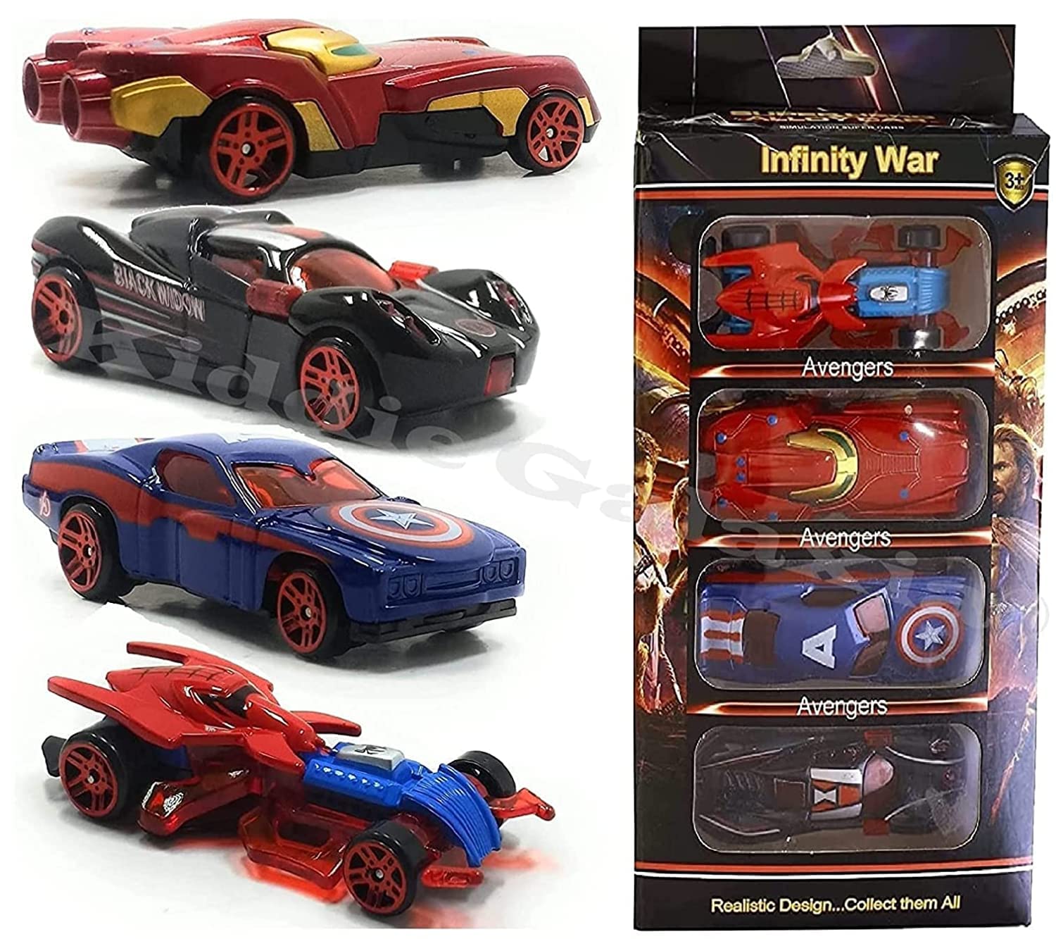 4 Mini Racers Derby Racers Series Diecast Cars | NE0418B– KidsROAR