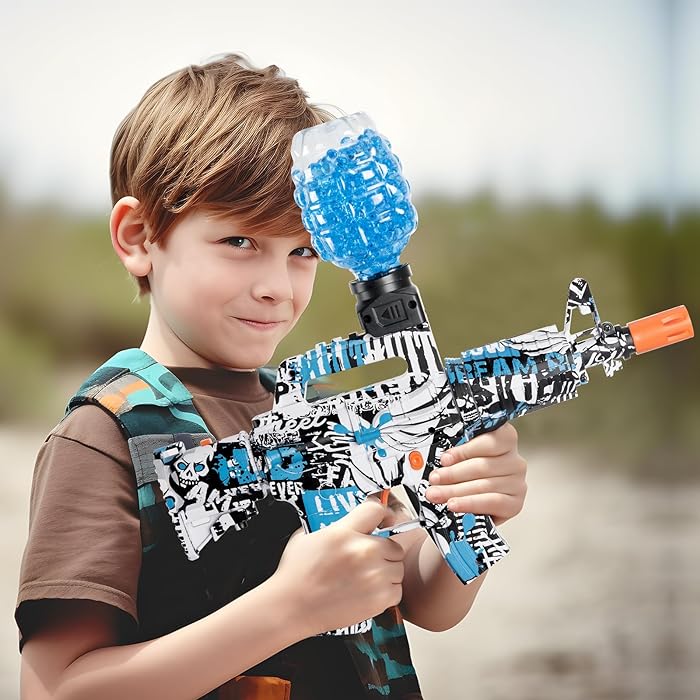 High Speed M4 Automatic Splat Gun with 40000 Gel Balls | GUZH1805– KidsROAR