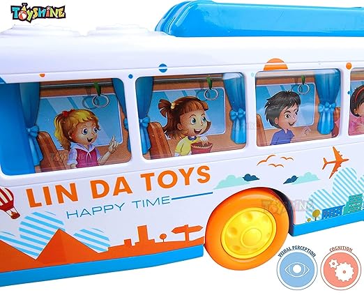 Friction City Bus Toy | LMI-8008-1– KidsROAR