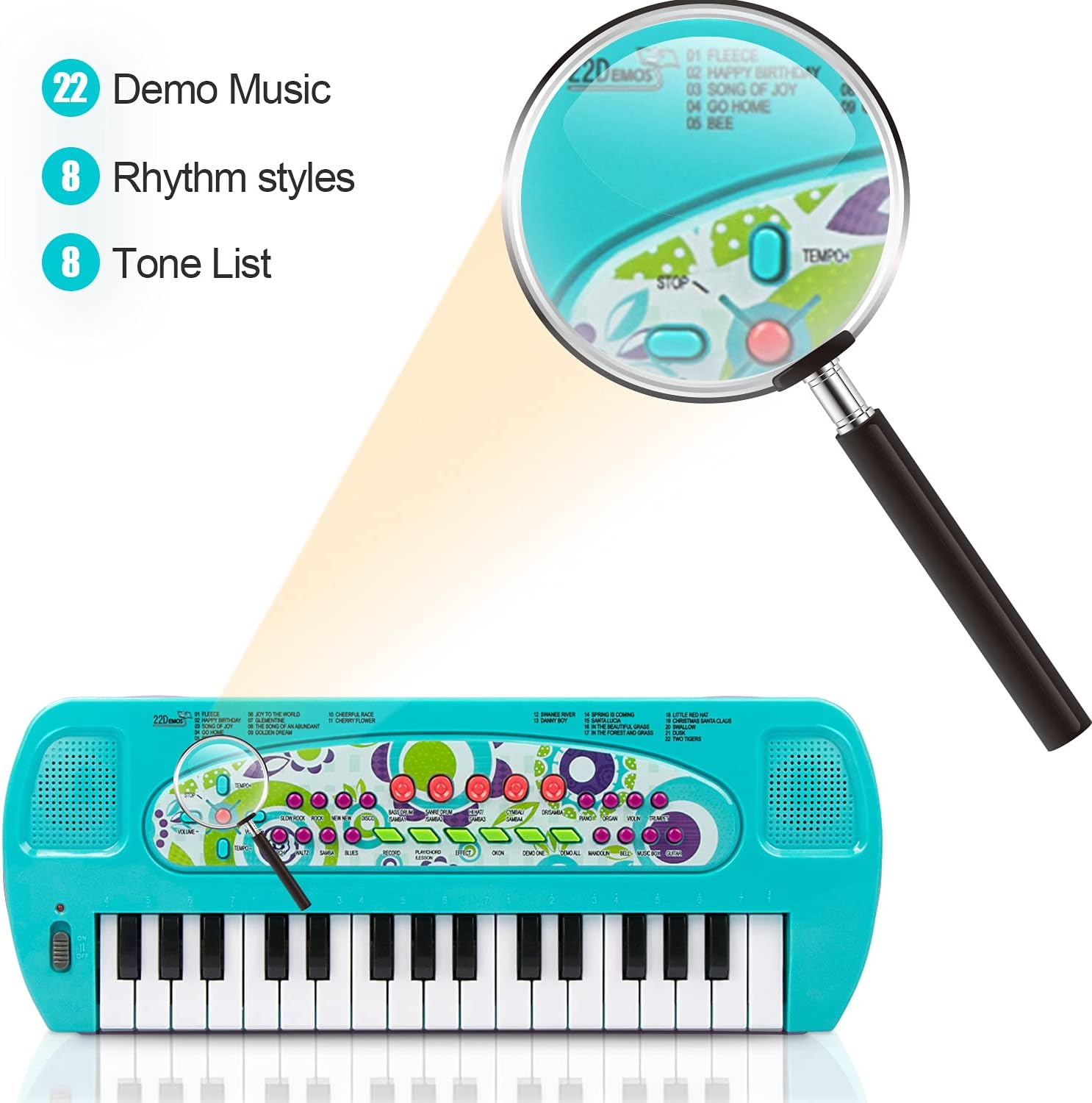 32 Keys Multifunction Portable Toy Piano | 737-5– KidsROAR